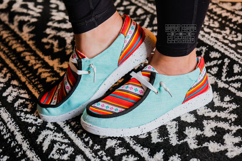 Sunset Serape Sneakers – The Turquoise Leopard